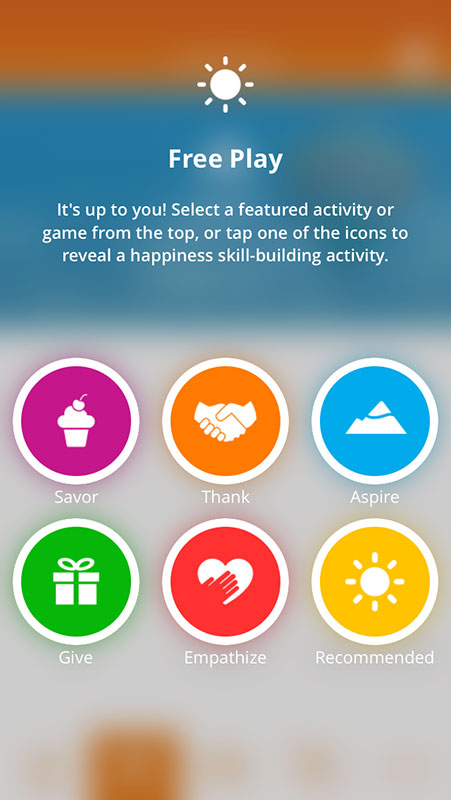 Happify App, using various tools and techniques to help people become ...