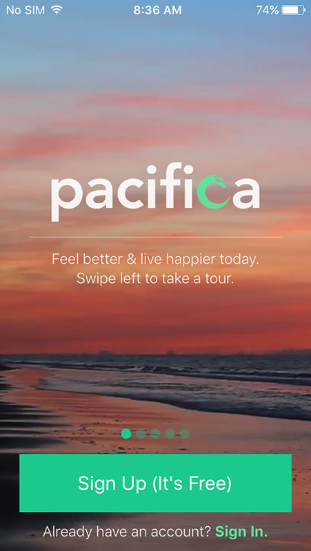 Pacifica App, mood and health tracker that uses CBT approach to manage ...
